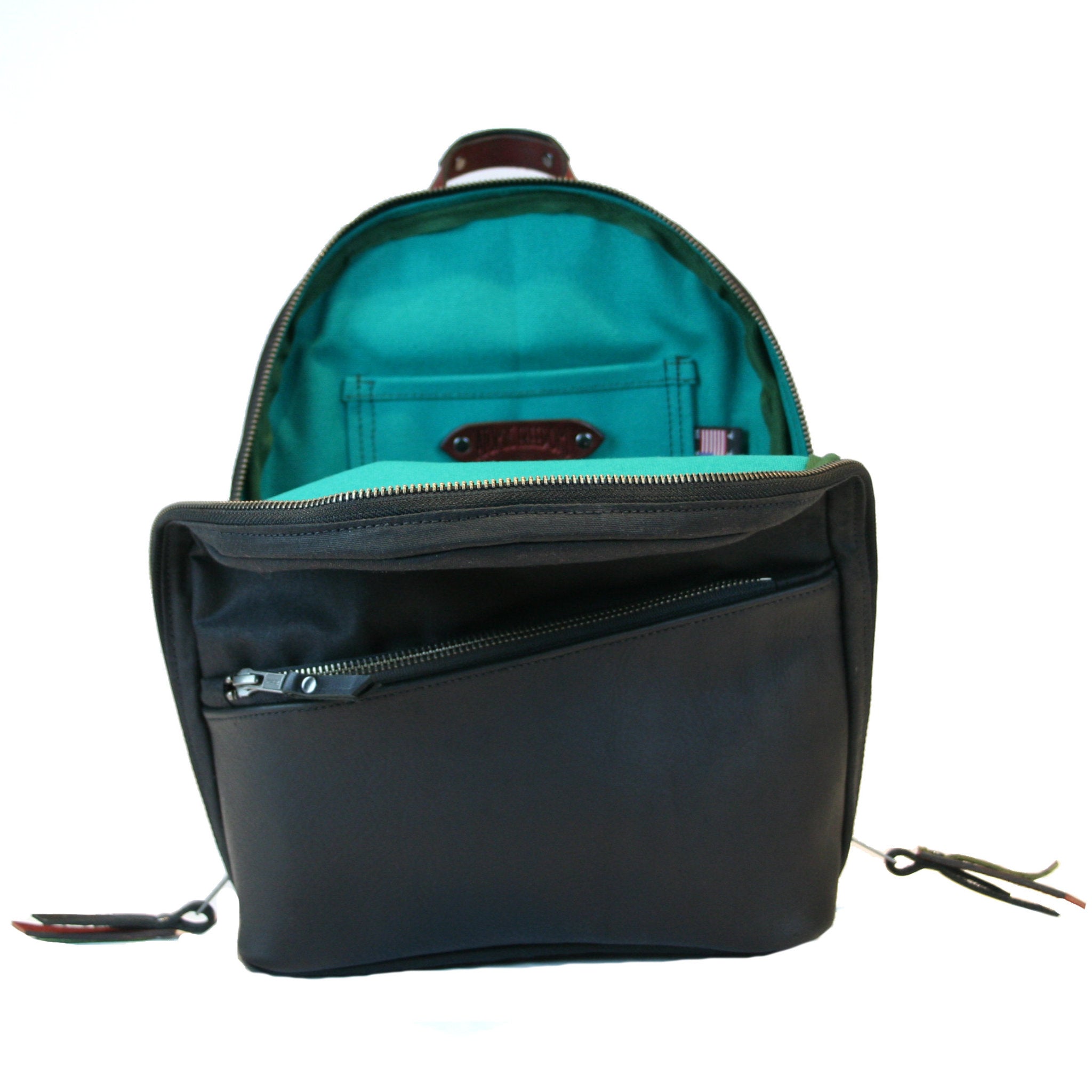 Mini Backpack | Waxed Canvas & Leather – atomicfreedom